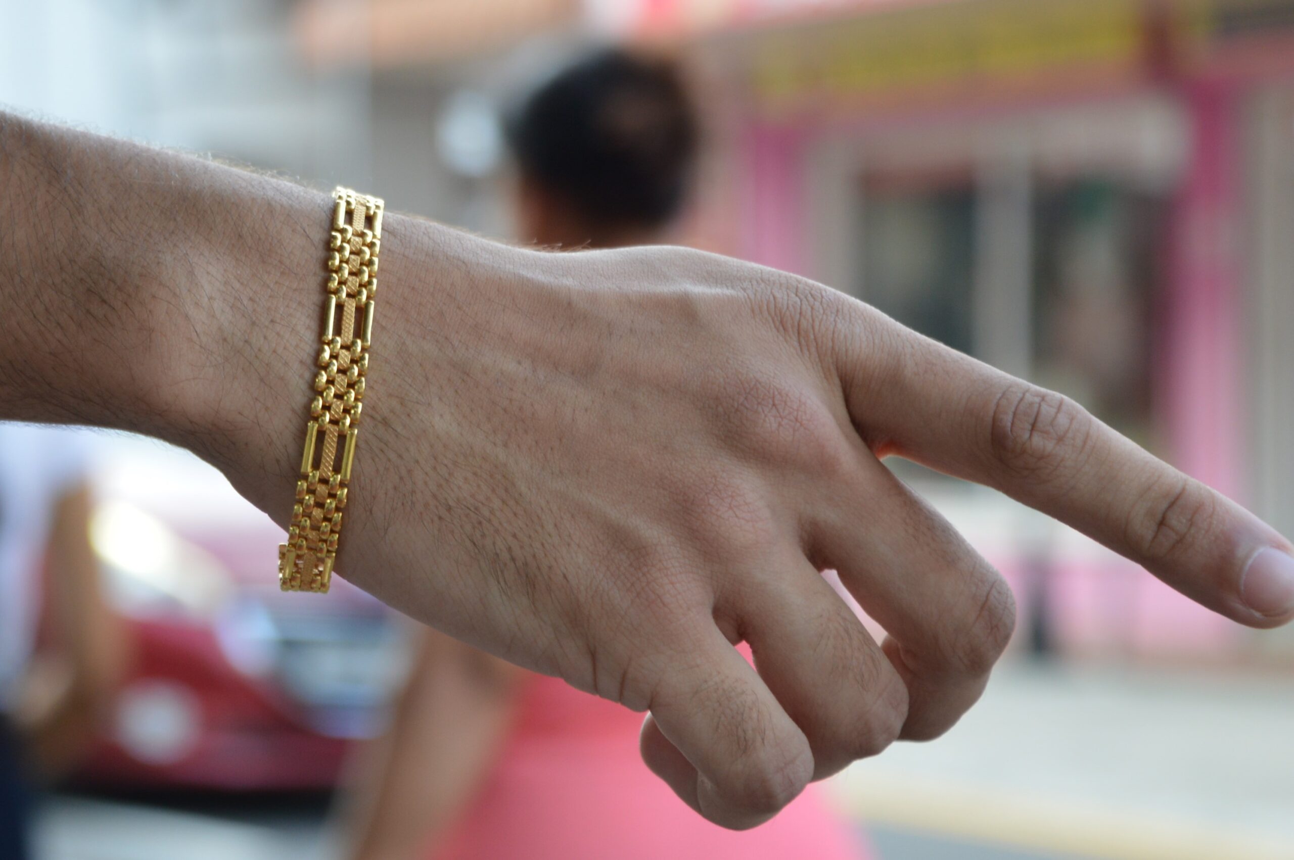 Gold Men's Hand Chain - Up to Date Jewellers Co.ltd